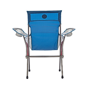 Big Agnes Big Six Armchair - High & Wide Luxury Camp Chair, Blue/Gray