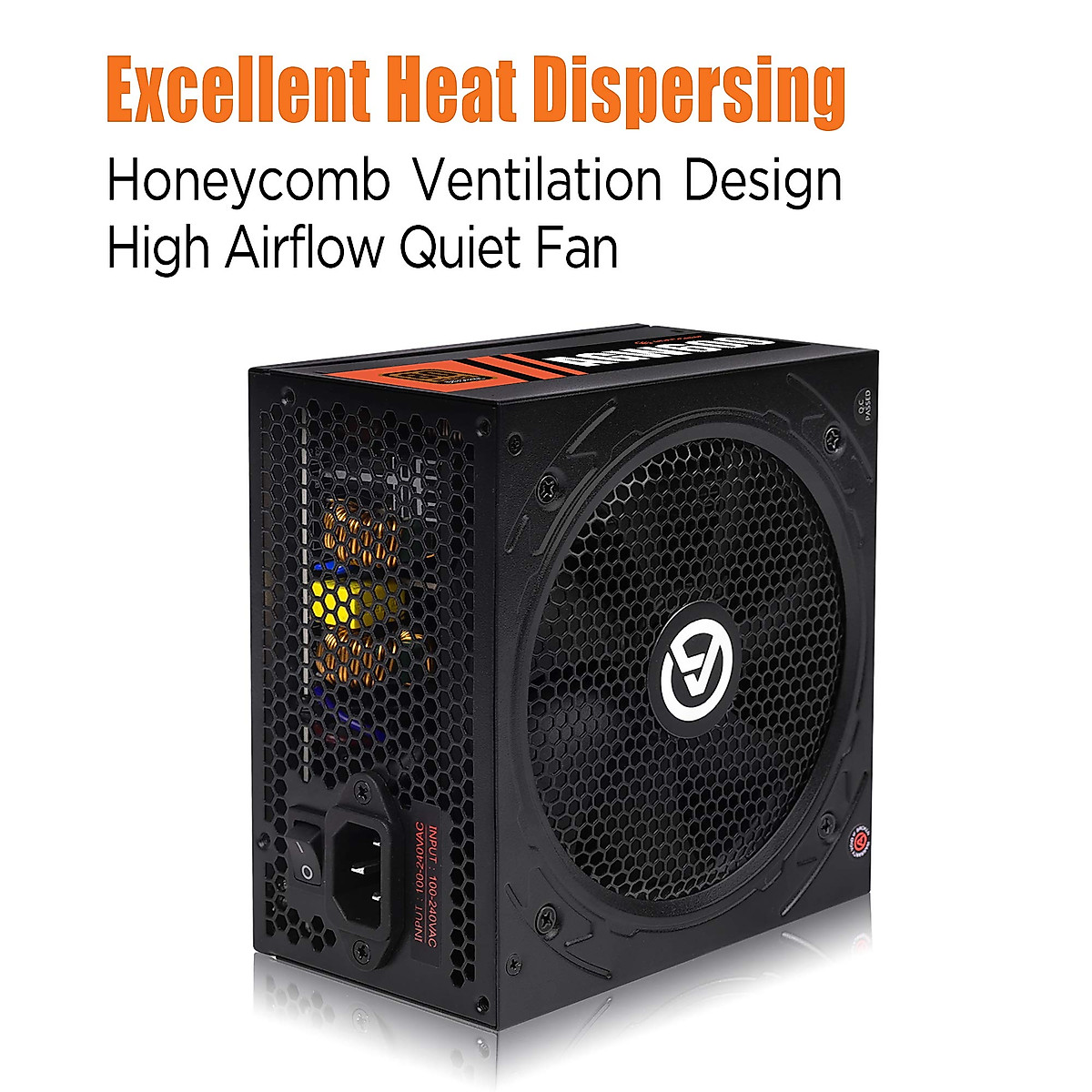 Power Supply 600W 80+ Bronze Certified PSU (ARESGAME, AGW600)