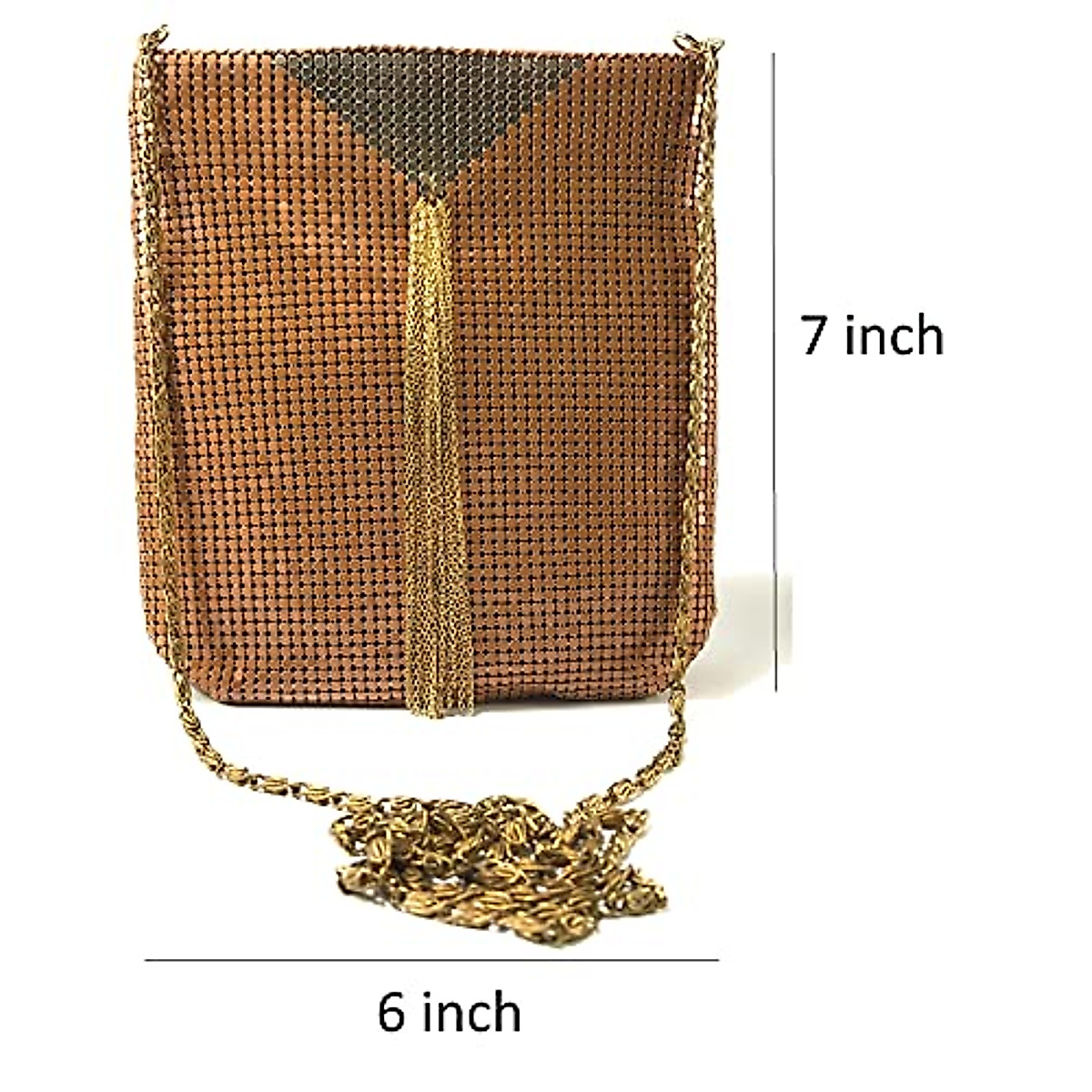Frewahmesh Women's metal mesh evening purse for Cocktail Party Prom Wedding Banquet
