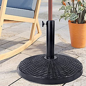 Blissun 22 lbs Heavy Duty Patio Market Umbrella Base Stand (16.5")