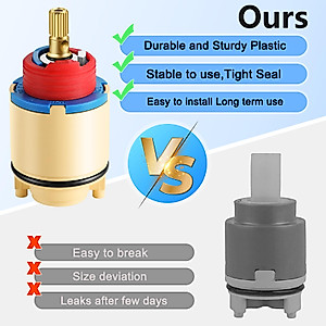 OP-340009 Pressure Balance Ceramic Cartridge, Shower Cartridge Replacement, for Tub/Shower Valves.