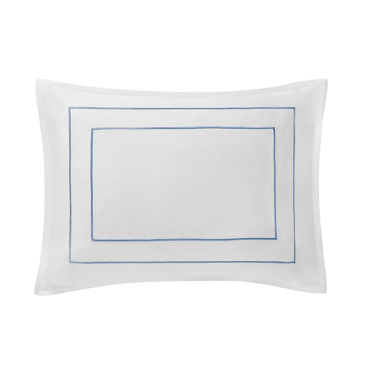 Nautica - King Duvet Cover Set, Soft Bedding with Matching Shams, Embroidered Hotel-Inspired Home Decor (Alden Chambray Blue, King)