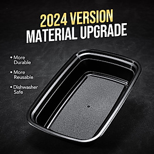 Glotoch 50 Pack【34OZ】Meal Prep Container Microwave Safe,Upgrade Durable Food Storage Containers With Lids,To Go Containers For Lunch/Takeout/Travel BPA-free, Stackable,Dishwasher/Freezer Safe
