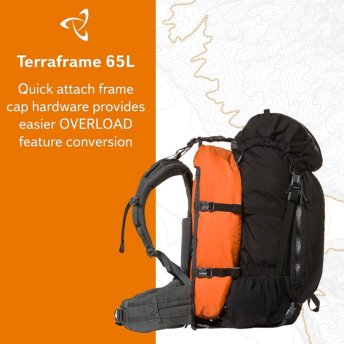 Mystery Ranch Terraframe 3-Zip 65 Backpack - For Serious Backpackers, Deep Sea, Medium