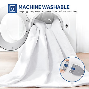 Sealy Heated Mattress Pad King Size with Plush Top, Coral Fleece Electric Bed Warmer with Dual Controller, 10 Heat Settings & Auto Off 1-12 Hours, Fit Up to 17" Deep Pocket, Machine Washable 78"x80"