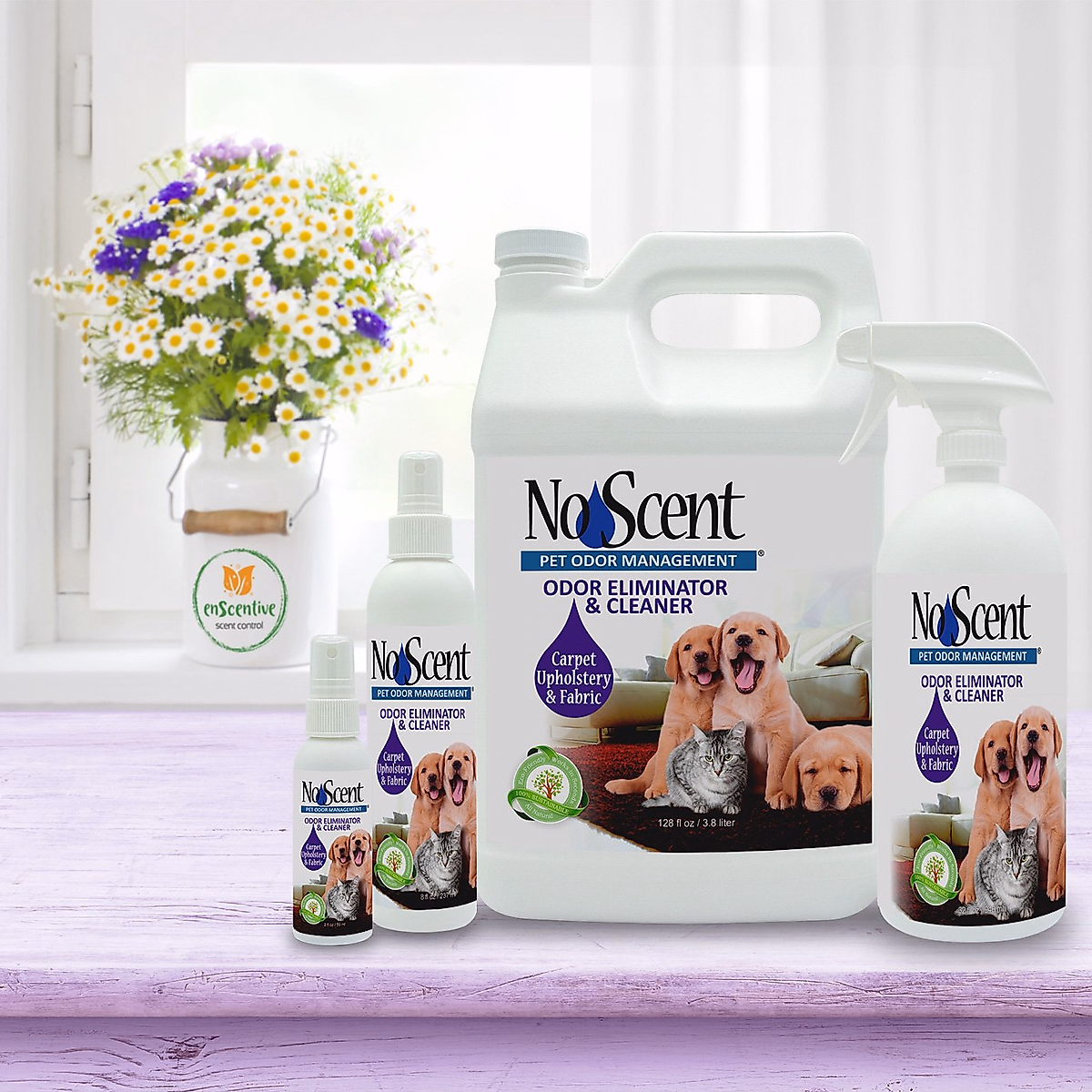 No Scent Carpet Upholstery & Fabric Furniture Spray Spot Cleaner for Wet Dog Smell, Cat Spray, Pet Odor, Urine, Poop & Secretions (32 Fl Oz / 946 mL)