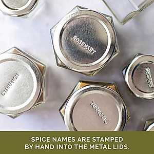Gneiss Spice Basic Kit | 12 Magnetic Spice Jars Filled With Organic Seasonings (Small Jars)…