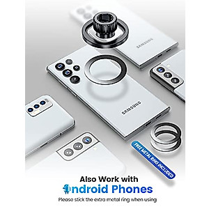 eSamcore Magnetic Phone Holder for Car, iPhone MagSafe Car Mount Strong Phone Magnet for Car Dashboard Cell Phone Holder Car Fits Mag Safe iPhone 14/13/ 12 Pro Max & Android Phones