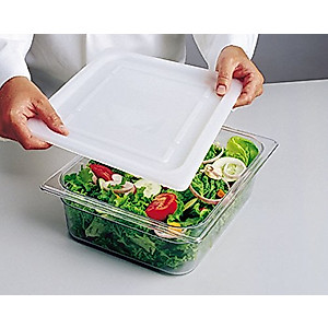 Rubbermaid Commercial Products Cold Food Soft Seal Lid, 1/3 Size, White, for Kitchen Restaurant Use