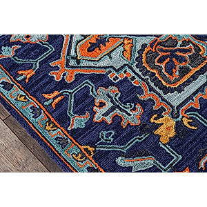 Momeni Ibiza Wool Area Rug, 3' X 5', Navy