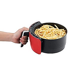 GoWISE USA 3.7-Quart Digital Air Fryer + 50 Recipes, Red, Qt