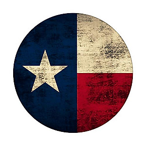 Texas Flag Vintage Rustic Texan Men Women Mom Dad PopSockets Swappable PopGrip