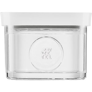 ZWILLING FRESH & SAVE CUBE Box, size S, modular & stackable container, airtight & vacuumable storage, dishwasher friendly, transparent