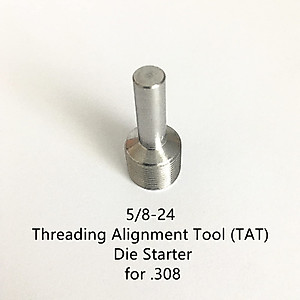 MUUP 5/8-24 Threading Alignment Tool (TAT) Die Starter for .308 Stainless Steel