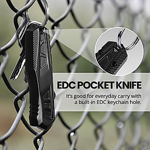 LYPOBALA Utility Knife, Retractable Box Cutter, Aluminum Alloy Shell Pocket knives, Small Scalpel Knife, EDC Knife, 10 Extra Carbon Steel Replacement Blades #24, Great Gift for Men Women