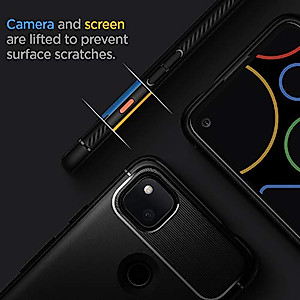Spigen Rugged Armor Designed for Google Pixel 4a Case (2020) [NOT Compatible with Pixel 4a 5G] - Matte Black