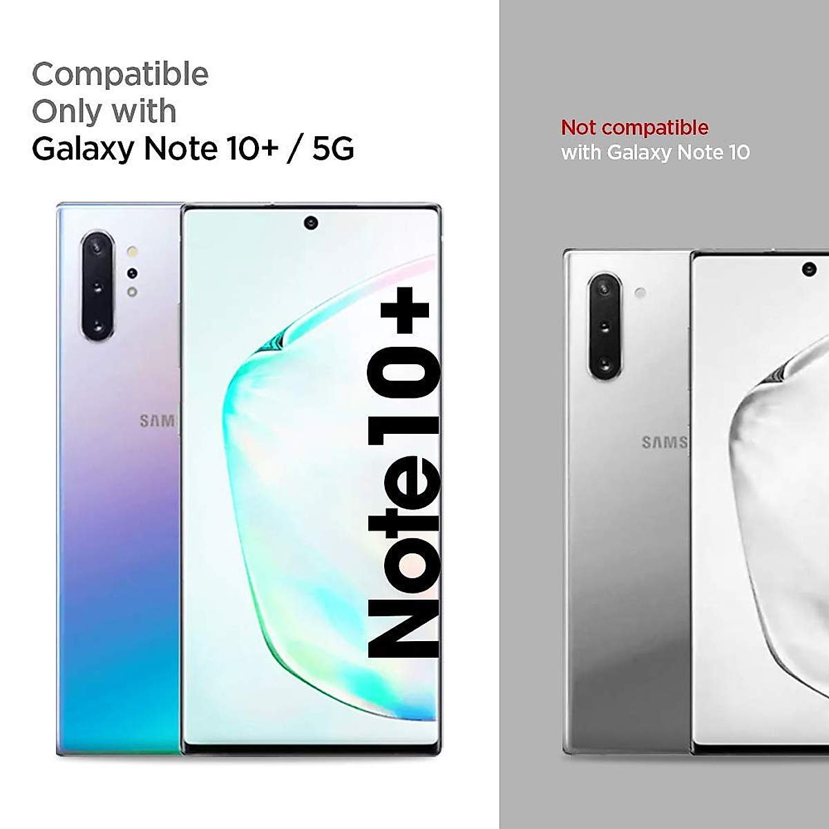 Spigen Tough Armor [Extreme Protection Tech] Designed for Samsung Galaxy Note 10 Plus Case/Galaxy Note 10 Plus 5G Case (2019) - Black