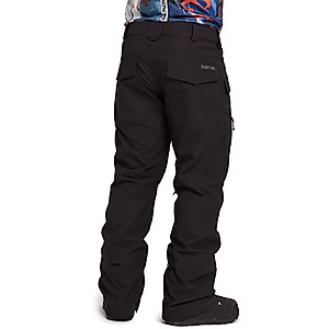 Burton Mens Southside Pant Slim, True Black New, Large