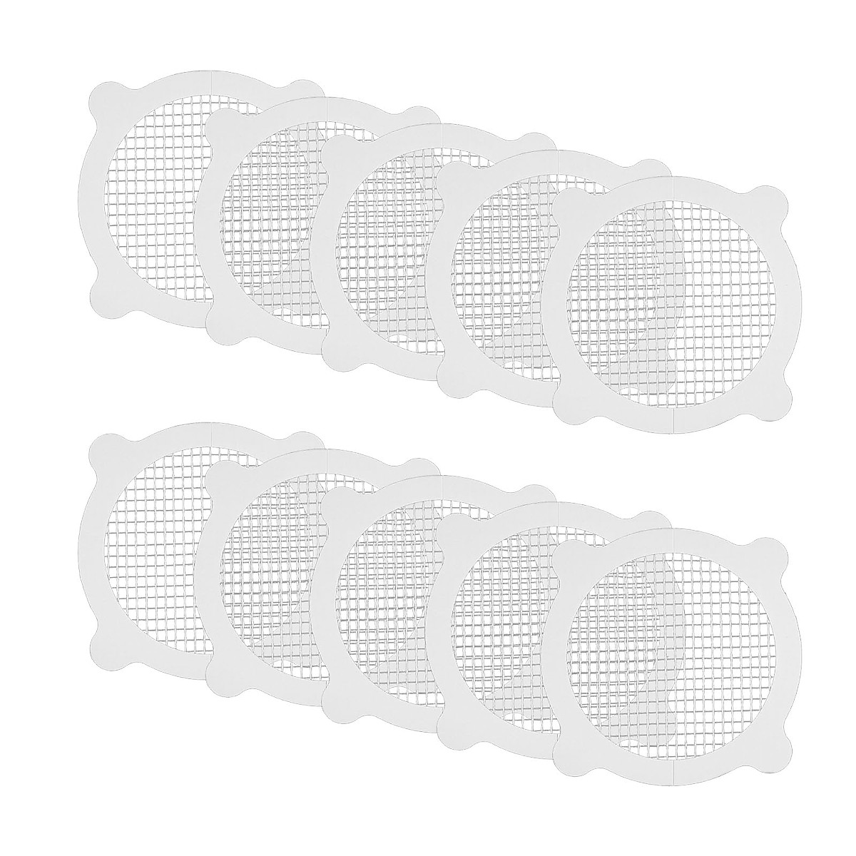 YS0911 10pcs Disposables Shower Drain Hair Catcher Mesh Stickers for Floor Drain Bathtub Bathroom Kitchen Filter Screen Stopper Round Drain Cover