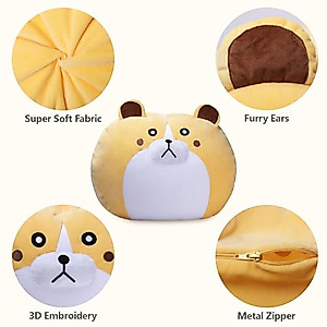 Kids Bean Bag Chair Stuffed Animal Toy Storage Bag for Kids,X-Large Extra Soft Boys Girls Toys Storage Bags,Storage Organizer Beanbag Chairs with Zipper, 33×27×17 Inch Dog (Cover Only)