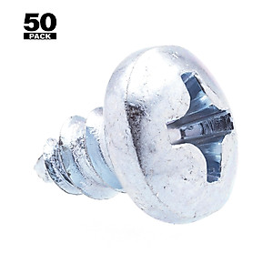 Prime-Line 9019111 Sheet Metal Screws, Self-Tapping, Pan Head, Phillips Drive, #6 X 1/4 , 50 count (Pack of 1)