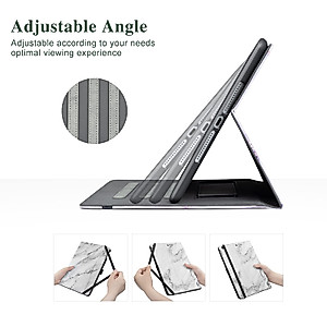 Vimorco Case for ipad 10.2 inch 7th/8th/9th Generation 2019/2020/2021 with Pocket, Multi-Angle Stand, Auto Wake/Sleep,Hand Strap with Pencil Holder for Apple ipad 10.2 (Sunflower)
