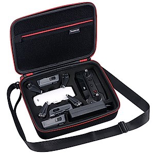 Smatree Carrying Case Compatible for DJI Spark Fly More Drone, 5.5L Hard Shell Travel Case for DJI Spark Drone,3 x Spark Intelligent Flight Batteries,Battery Charger,Remote Controller and Accessories