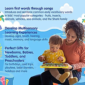 Baby Shark Sing & Learn Pad with Lyrics Booklet, Baby Shark Toys, Interactive Learning Toys for Toddlers, Learning & Education Toys, Baby Shark Gifts for Babies
