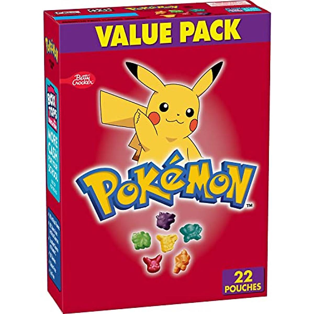 Pokemon Fruit Flavored Snacks, Treat Pouches, Value Pack, 22 ct