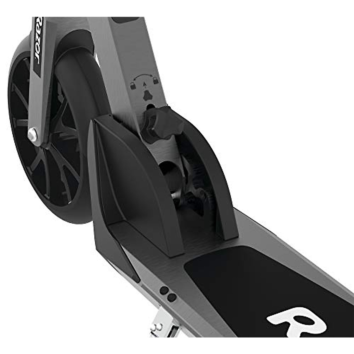Razor E Prime Adult Electric Scooter - Up to 15 mph, 8" Airless Flat-free Tires, Rear Wheel Drive, 250W Brushless Hub Motor, Lightweight Aluminum Frame, Anti-Rattle System, Foldable