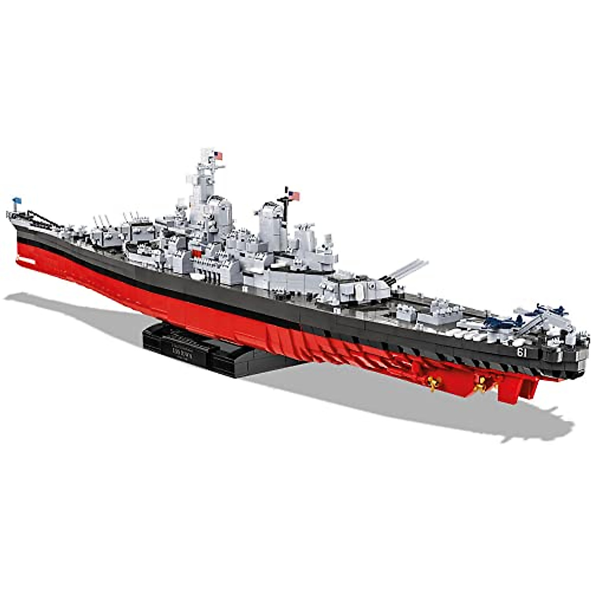 COBI Historical Collection World War II Iowa-Class Battleship, 4-in-1 Executive Edition