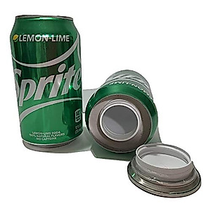 Sprite Can Safe Sprite Diversion Safe Sprite Stash Safe Compatible/Replacement for (Sprite) Made by Coca-Cola Company Sprite Stash Safe with 4" Hidden Compartment to Hide Money, Jewelry, or ???