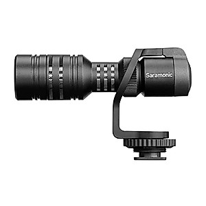 Panasonic LUMIX G7 Mirrorless Camera with 14-42mm f/3.5-5.6 Lens (Black) Bundle with Saramonic Vmic Mini Ultracompact Camera-Mountable Shotgun Microphone (2 Items)