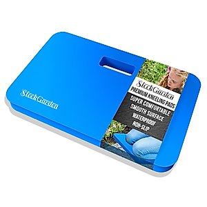 Sleek Garden Premium Thick Kneeling Pads Bath Floor Kneeler for Baby, Knee Pad Cushion for Pool | Thickest, Most Comfortable Foam Mat Kneeler for Yoga & Exercise,Waterproof (11"x17.8"x1.5, Blue)