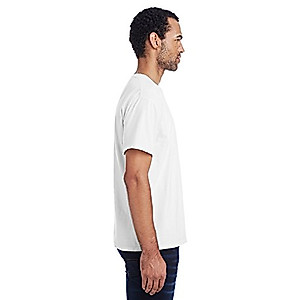 Men's 5.5 oz., 100% Ringspun Cotton Garment-Dyed T-Shirt L WHITE