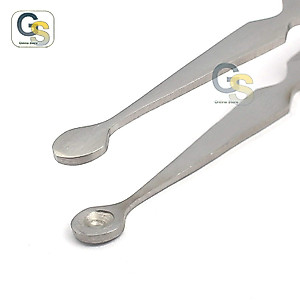 G.S BEAD BALL HOLDING TWEEZERS 4 1/2 PIERCING TOOL by G.S Beauty