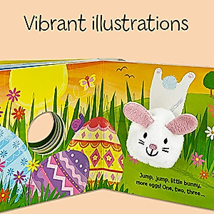 Hippity, Hoppity, Little Bunny - Finger Puppet Board Book for Easter Basket Gifts or Stuffer Ages 0-3