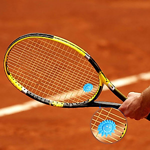 Chalyna 25 Pieces Tennis Racket Vibration Dampeners Silicone Tennis Dampeners Cartoon Vibration Dampeners for Tennis Racket Racquetball