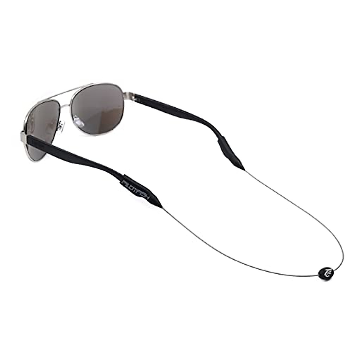 Pilotfish Wire Sunglasses Strap, Adjustable No Tail Eyewear Retainer, Sunglass Straps for Glasses, Eyeglasses, Sports