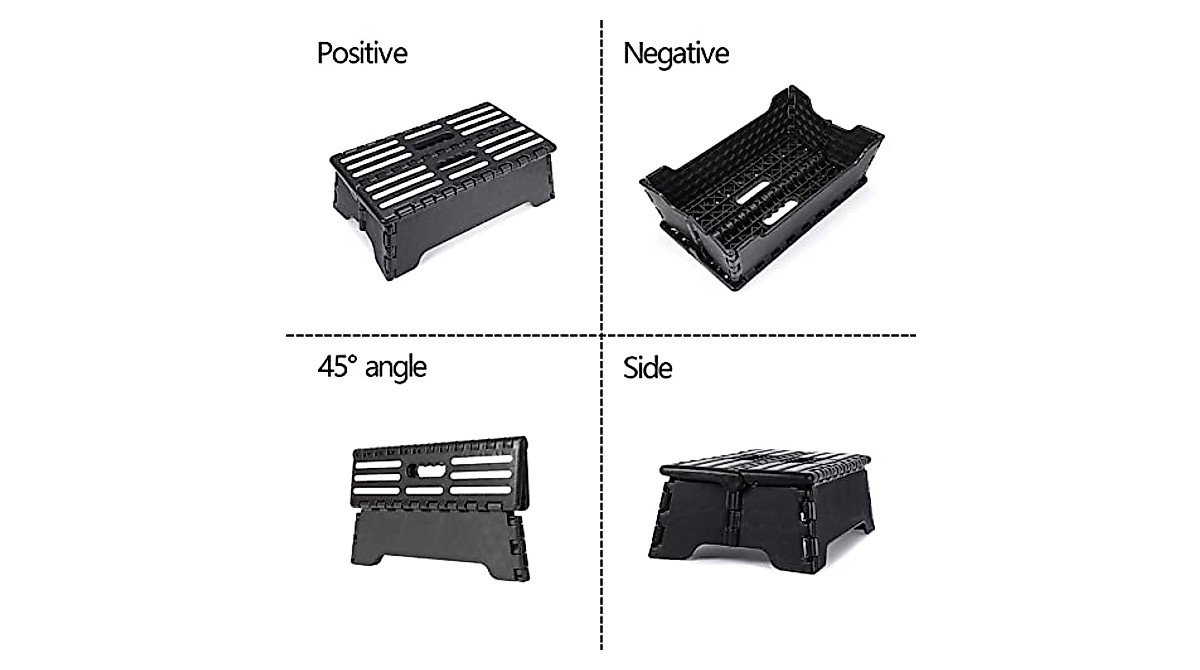 5-Inch Portable Folding Step Stool - Space-Saving Design