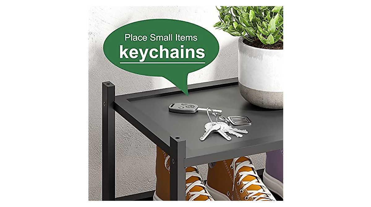 Kiplant 2-Tier Bamboo Shoe Rack - Stylish & Stackable