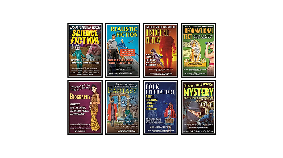 Literary Genres Poster Set - Engage Students with Visual Learning