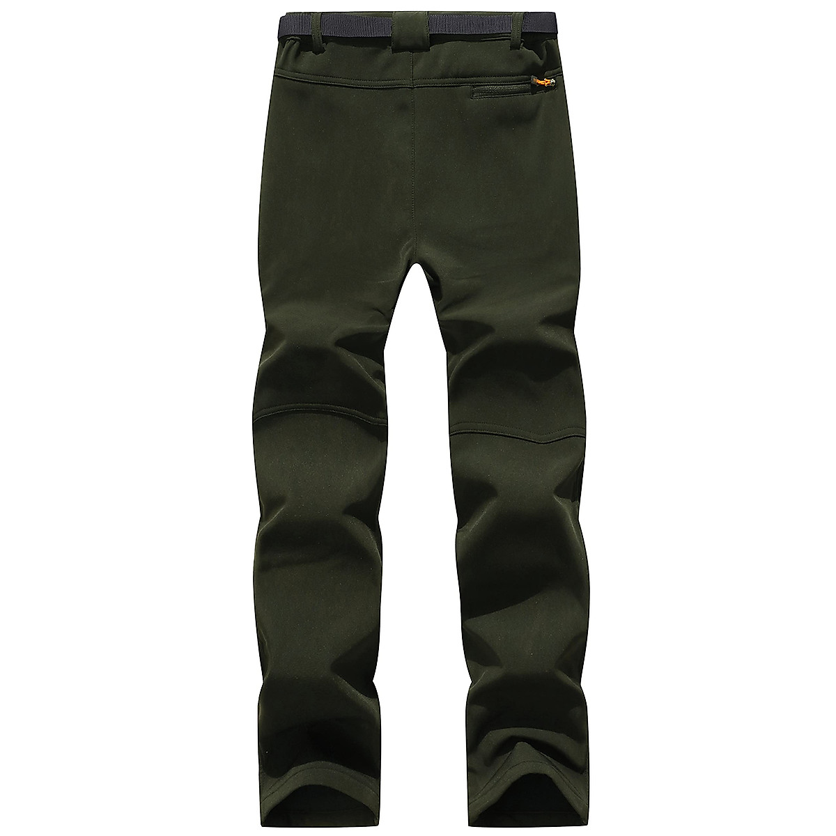 BenBoy Men's Snow Ski Outdoor Waterproof Windproof Fleece Cargo Hiking Pants,AN-SF1602M-Army Green-2XL