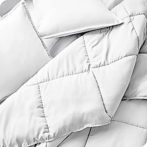Bare Home Duvet Insert Comforter - Full Size - 8 Duvet Loops - Goose Down Alternative - Ultra-Soft - Premium 1800 Series - All Season Warmth - Bedding Comforter (Full, White)