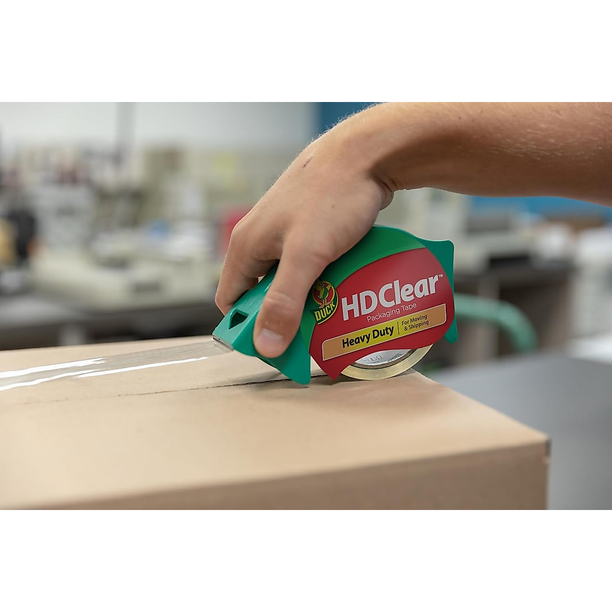 Duck HD Clear Heavy Duty Packing Tape Refill, 6 Rolls, 1.88 Inch x 54.6 Yard, (441962)