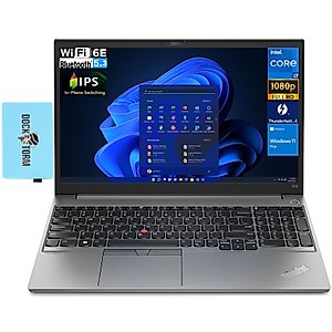Lenovo ThinkPad E16 Gen 1 School & Business Laptop 16.0" IPS WUXGA (Intel i7-1355U, 16GB RAM, 512GB SSD, Backlit KYB, FP Reader, Thunderbolt 4, WiFi 6, W11P) w/DKZ USB Port Expander