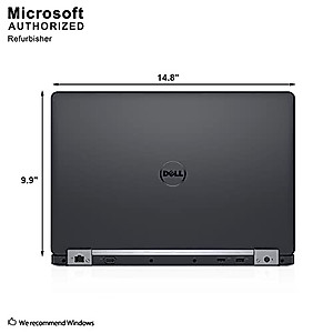 Dell Latitude E5570 15.6in Laptop, Core i5-6300U 2.4GHz, 8GB Ram, 256GB SSD, Windows 10 Pro 64bit (Renewed)