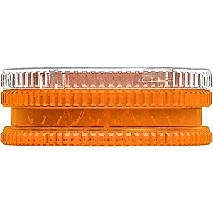 Storz & Bickel Volcano Plastic (Acrylic) 2pc Herb Grinder- Orange 3.5 Inc (90mm)