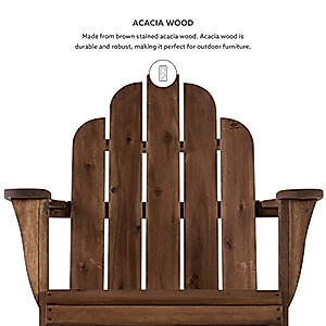 Linon Woodstock Rocking Chair, Teak