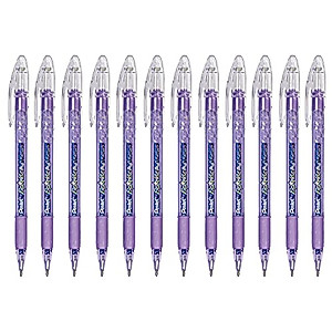 Pentel Sparkle Pop Metallic Gel Pen, (1.0mm) Bold Line, Violet/Blue Ink - K91-DV